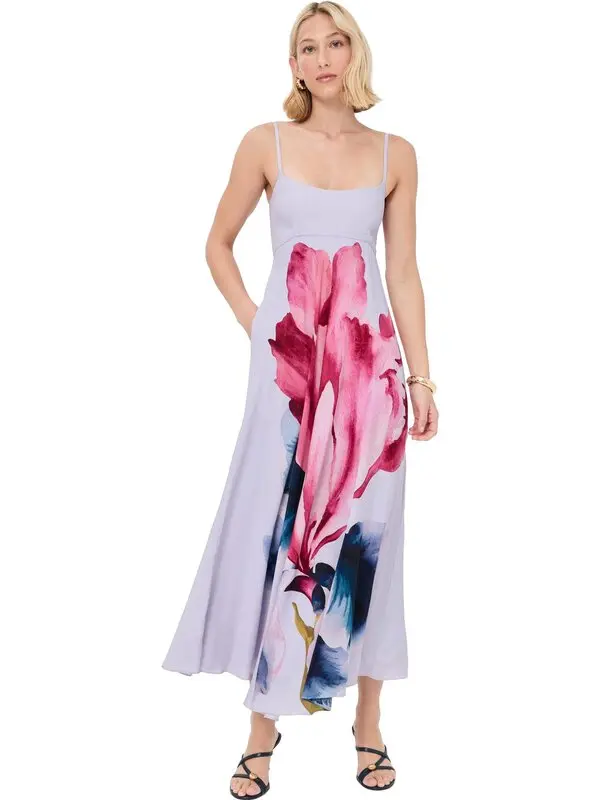 AZLEE Rachel Midi Dress - Lily Floral