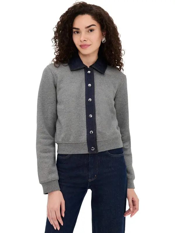 Tanya Taylor Rita Jacket - Heather Grey
