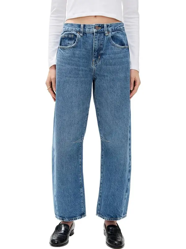 LA LIGNE Exaggerated Marilyn Jeans With Knee Darts - Walter