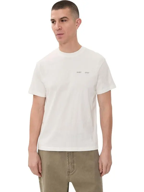 QUIET GOLF Grass Types T-shirt - White