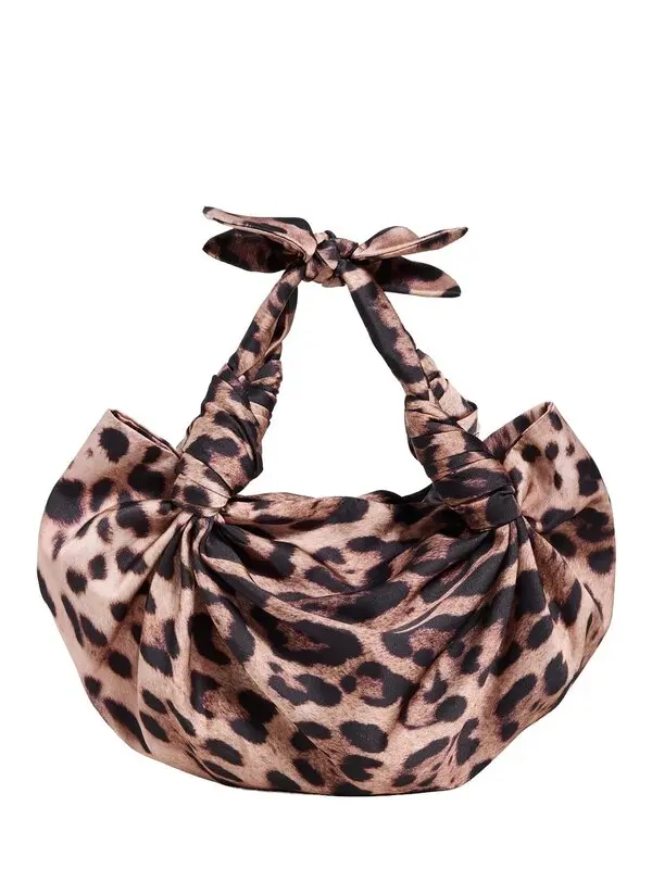 NLA COLLECTION Knot Handle Bag - Cheetah
