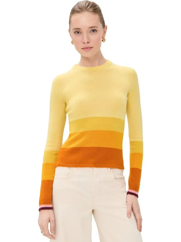 La DoubleJ Cashmere Crew Neck Sweater - Yellow