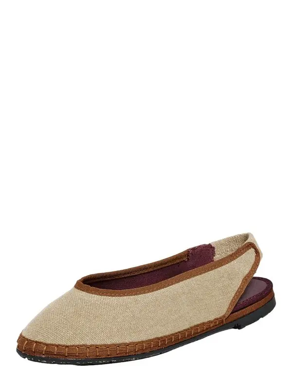 FLABELUS Narnia Slingback Flats - Sand