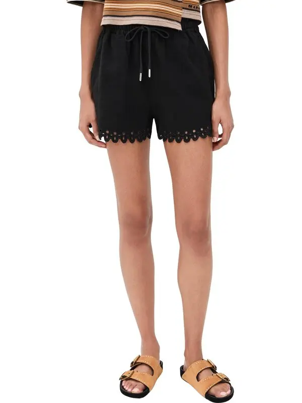 Isabel Marant Balyme Shorts - Faded Black