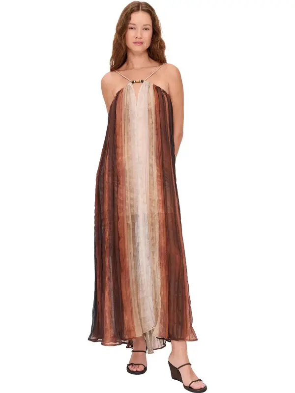 SABINA MUSAYEV Nella Dress - Brown Print