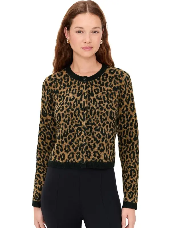 LE BOP Cheetah Cardigan - Camel Cheetah