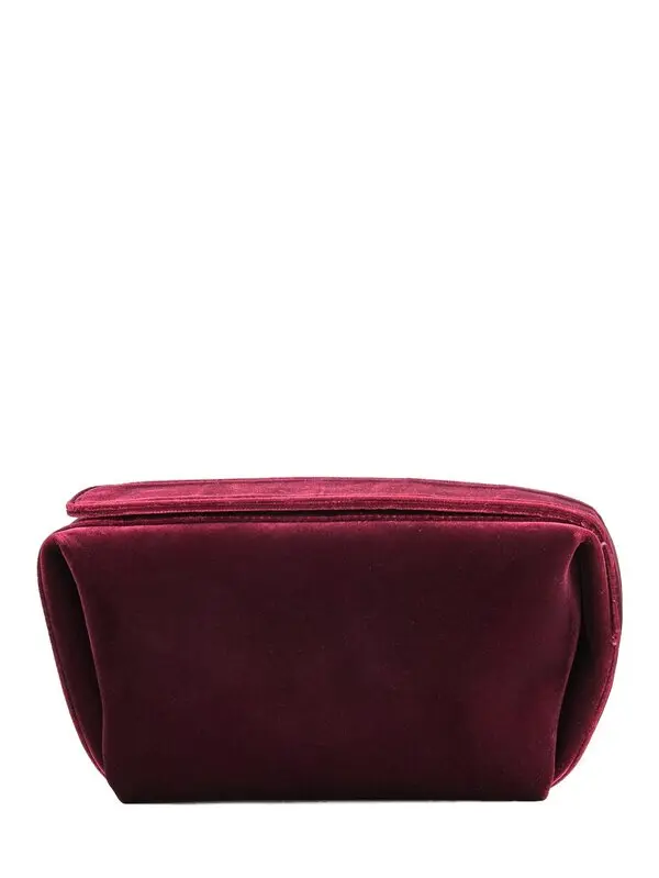 NEOUS Ara Velvet Clutch - Burgundy
