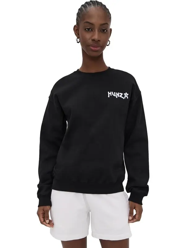 Hunza G Crewneck Sweatshirt - Black