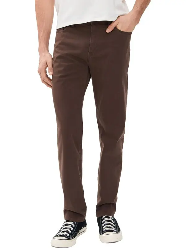 Madewell 1991 Straight Allday Pants - Dark Brown