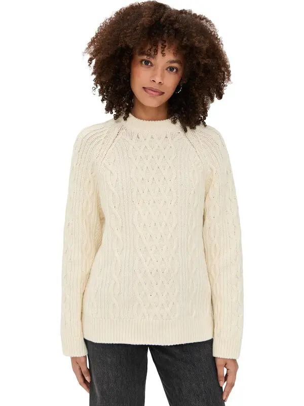 ANINE BING Louie Sweater - Ivory