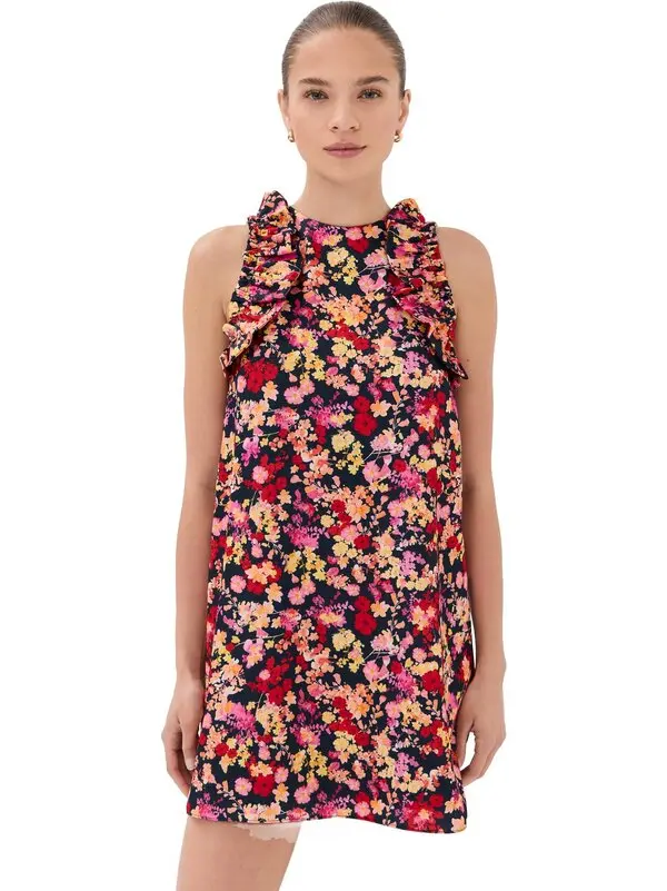 KIKA VARGAS Keira Mini Dress - Navy