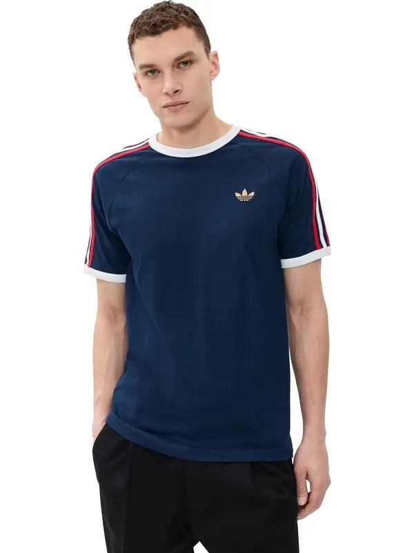 Adidas 3s Nations Tee - Night Indigo/better Scarlet/wh