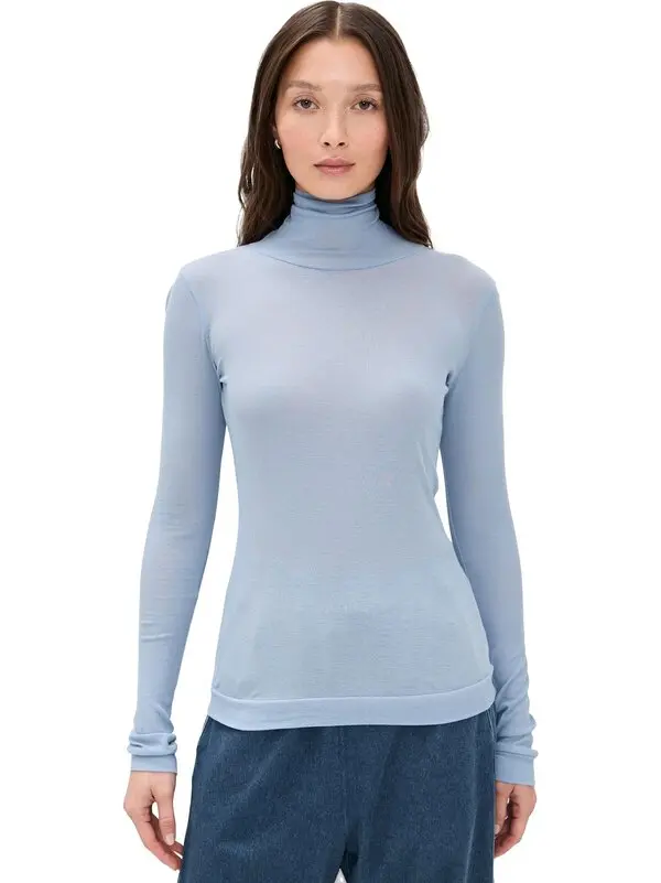B Sides Jana Turtleneck - Steel Blue