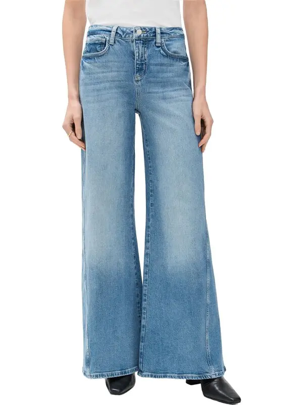 L'Agence Beau High-rise Wide-leg Jeans - Kona