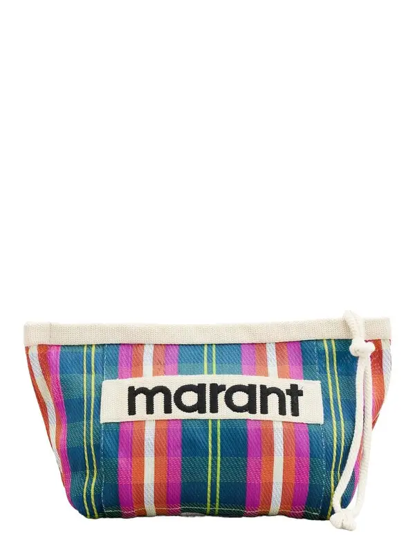 Isabel Marant Powden Cosmetic Case - Navy/orange