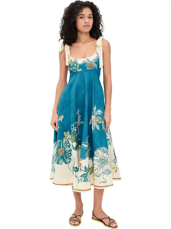 ALEMAIS Luda Ballet Sundress - Blue