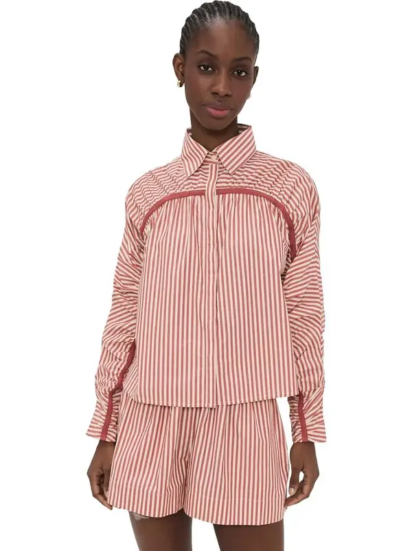 Merlette Julian Shirt - Sienna Stripe