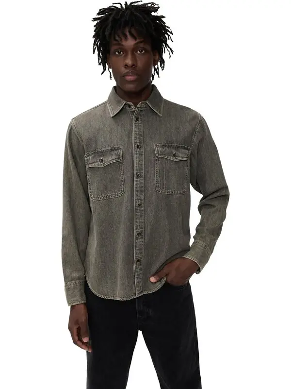 Rag & Bone Infuse Denim Jack Shirt - Gryol