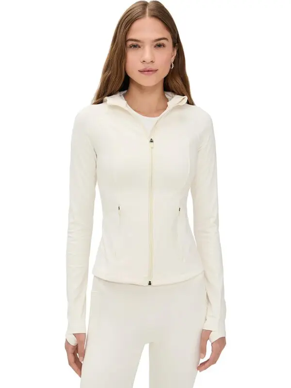 Beyond Yoga Allure Full Zip Pullover - Glacier