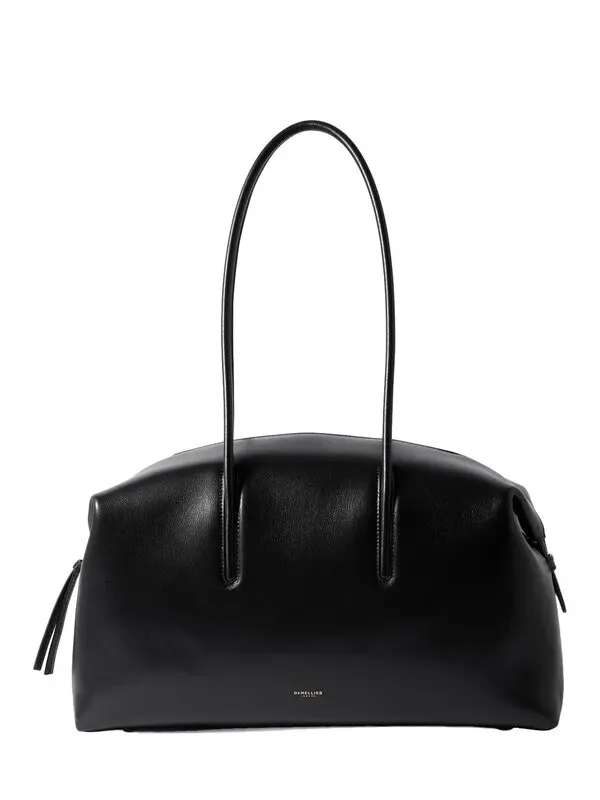 DEMELLIER Stockholm Textured-leather Tote Bag - Black