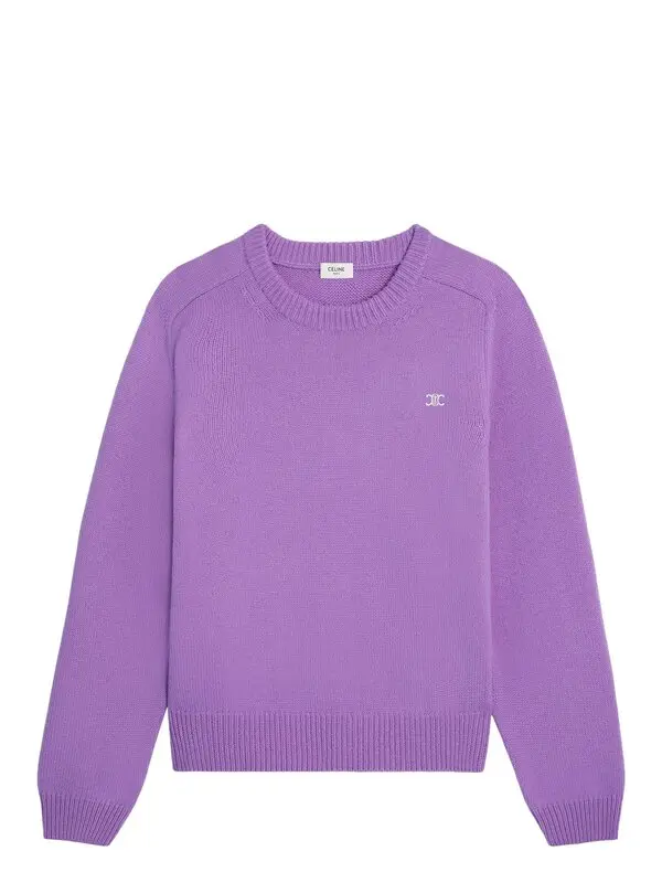 Celine Crewneck Sweater - Purple