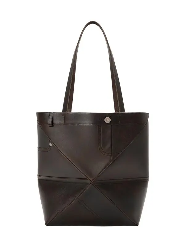 Loewe Puzzle Fold Panta Tote - Brown
