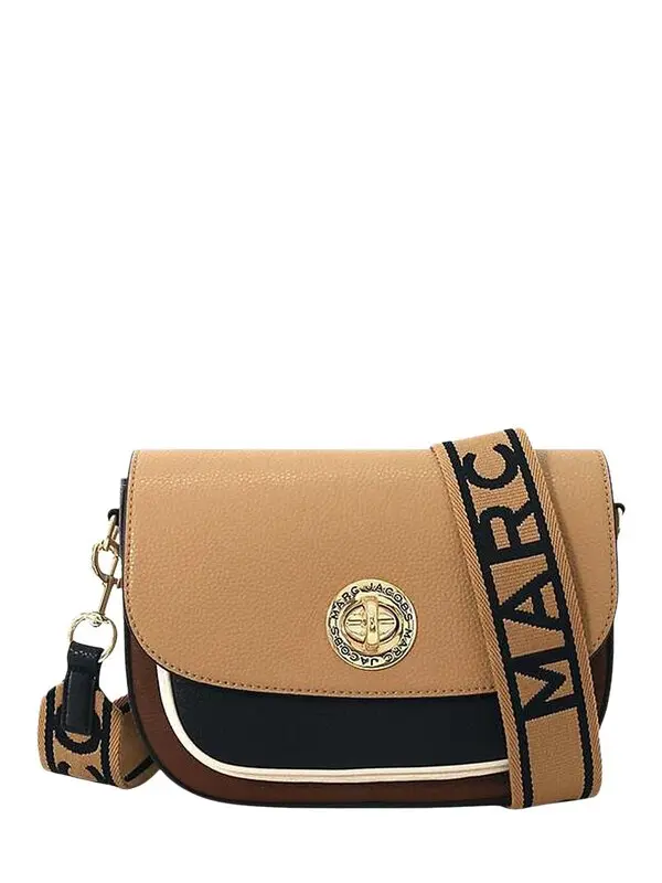 Marc Jacobs Signet Turnlock Saddle Bag - Tan