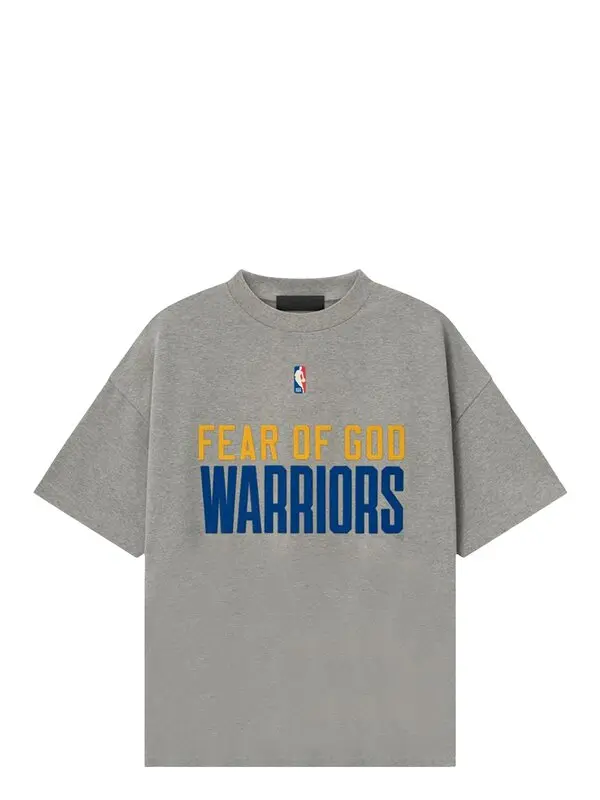 Fear Of God X Nba Warriors 90's Tee - Grey