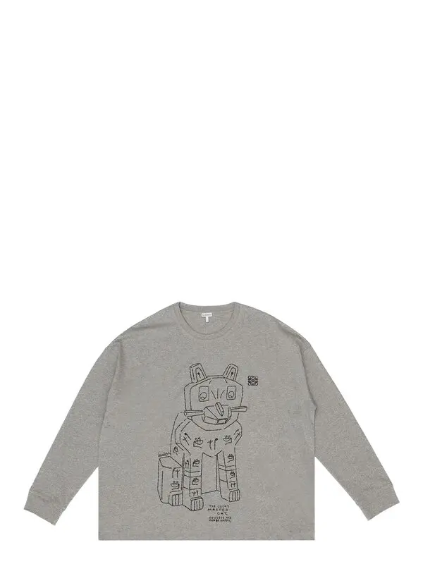 Loewe X Louis Wain Long-sleeve T-shirt - Grey
