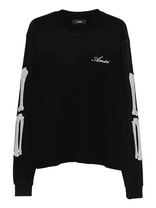 Amiri Bones Long-sleeve Tee - Black