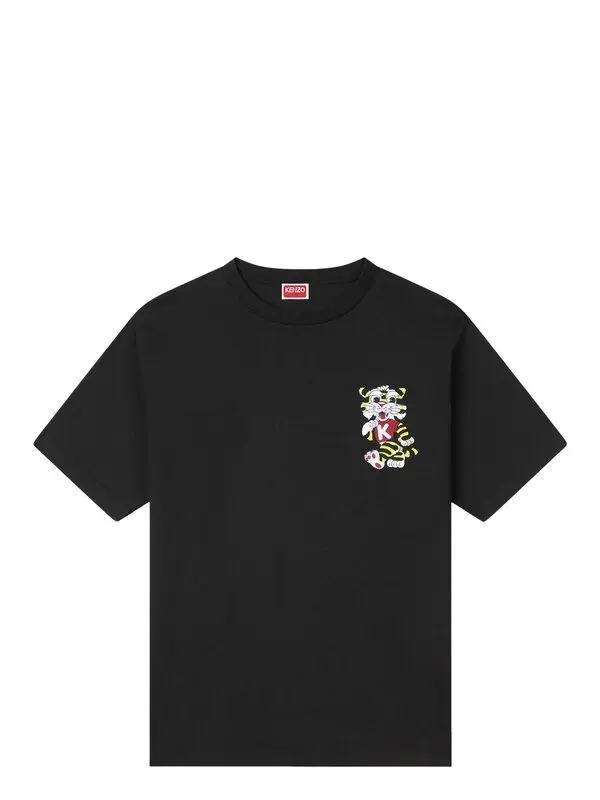 Kenzo Embroidered Oversize T-shirt - Black