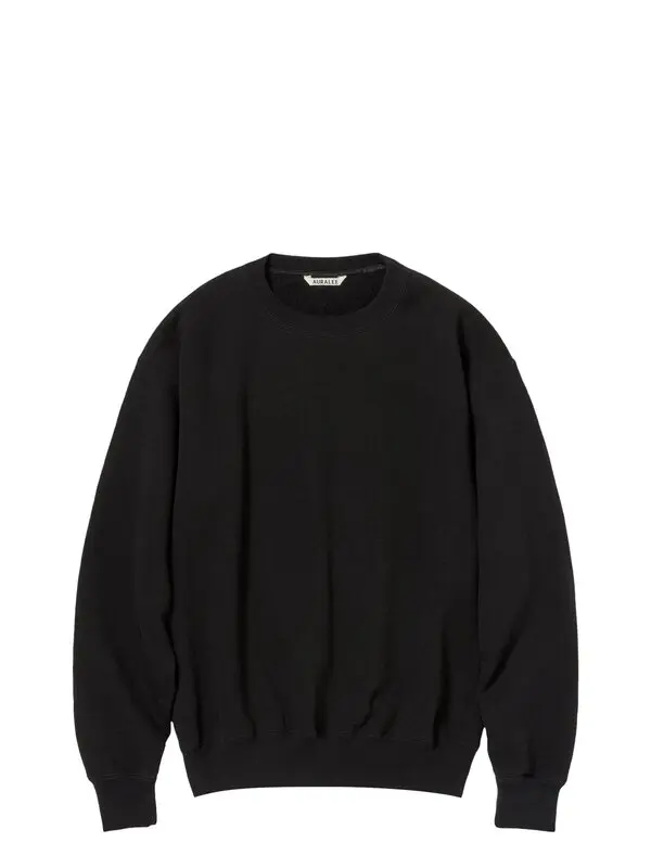 Auralee Smooth Soft Bd Sweatshirt - Black