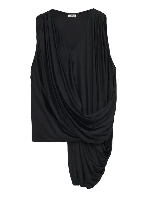 Loewe Draped Top - Black