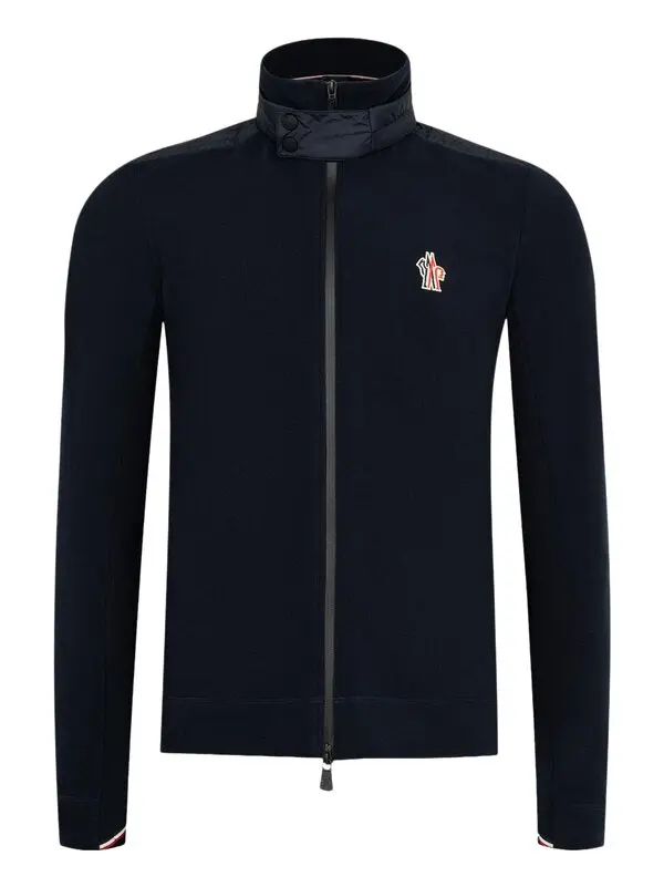 Moncler Zip Up Cardigan - Blue