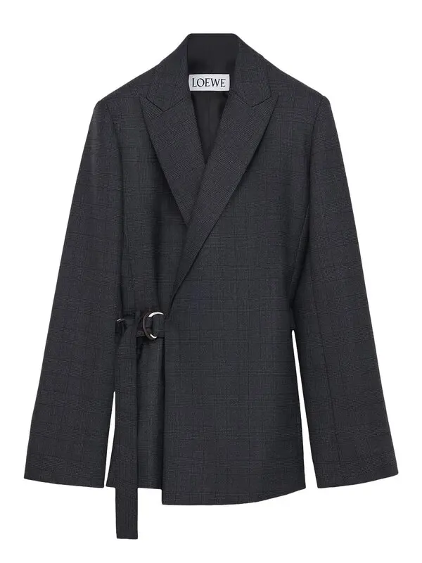 Loewe Draped Jacket - Grey