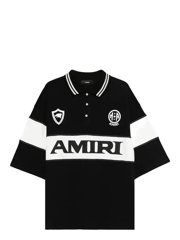 Amiri Oversized Polo - Black