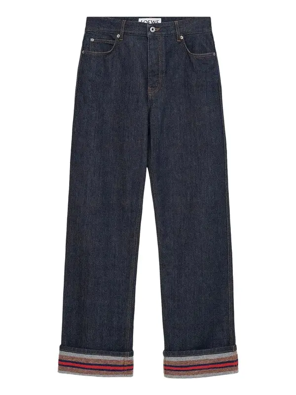 Loewe Turn Up Jeans - Blue