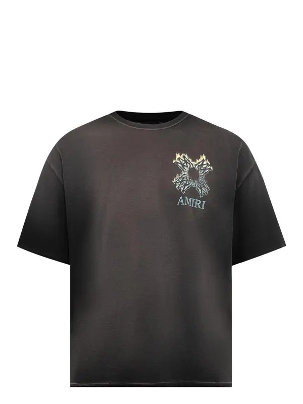 Amiri Ma Quad Flames Tee - Black