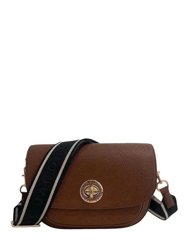 Marc Jacobs Signet Turnlock Saddle Bag - Tan