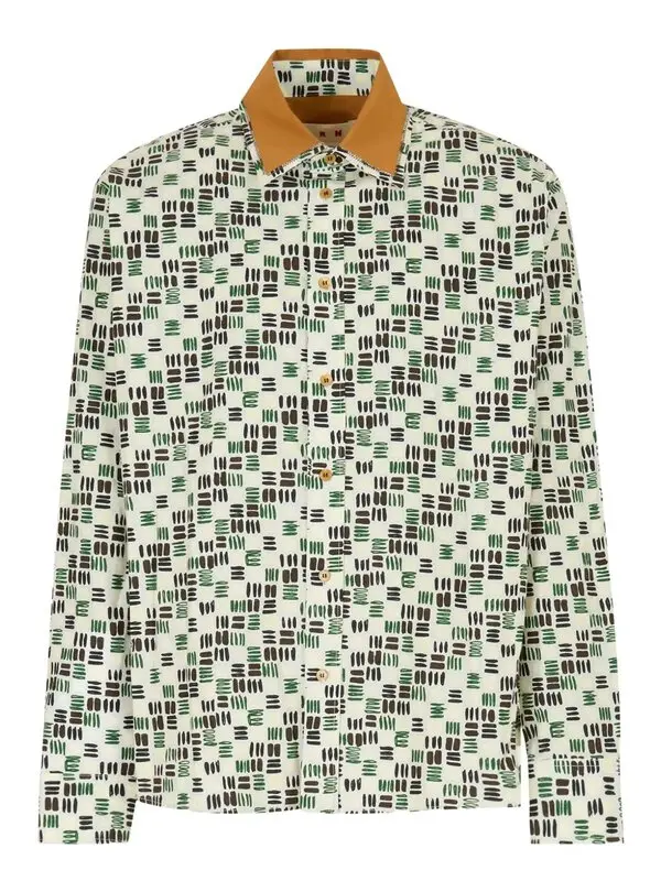 Marni Rhythms Print Poplin Shirt - Multicolor