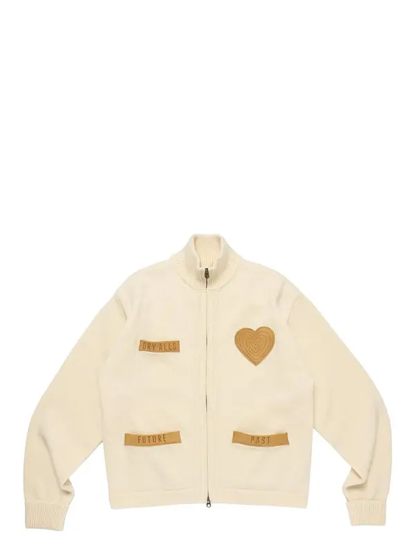 HUMAN MADE Zip Up Knit Cardigan - White