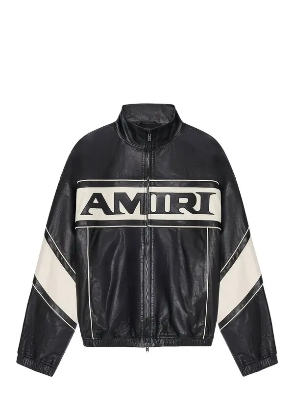 Amiri Sport Leather Jacket - Black