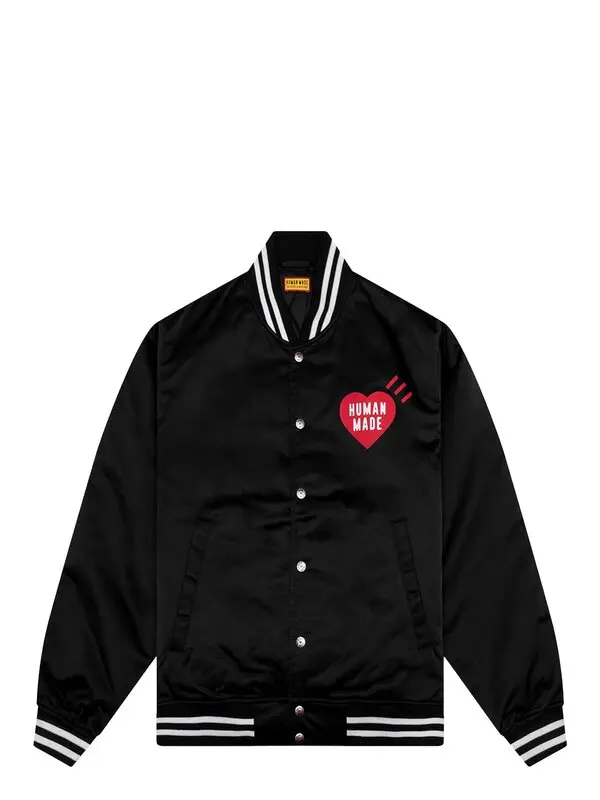 HUMAN MADE Nylon Stadium Jacket - Black