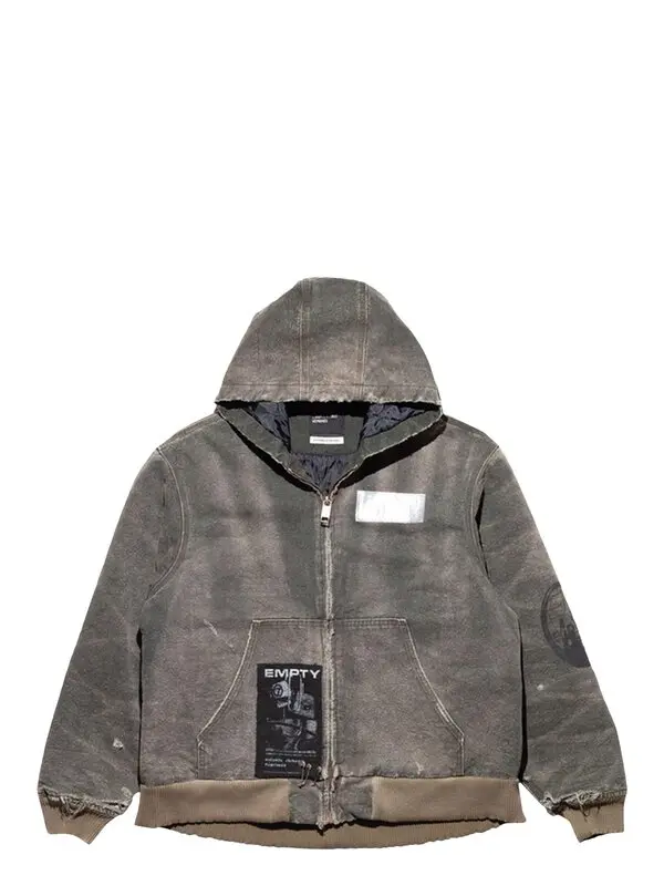 Enfants Riches Déprimés War Started Hooded Work Jacket - Green