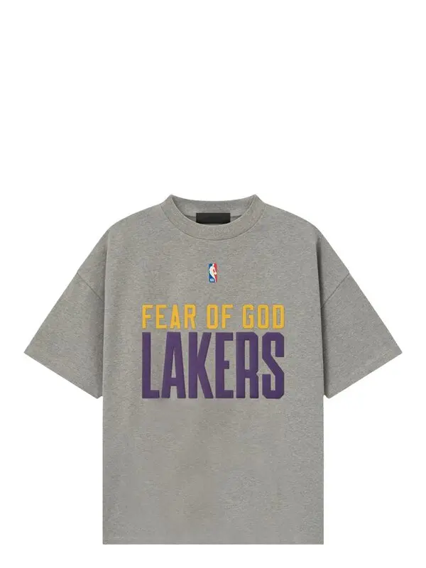Fear Of God X Nba Lakers 90's Tee - Grey
