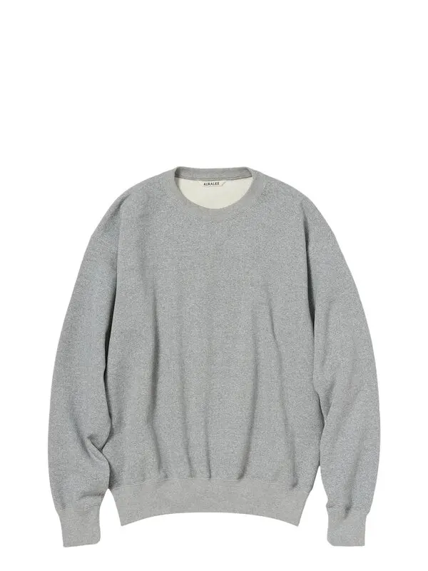 Auralee Smooth Soft Bd Sweatshirt - Grey