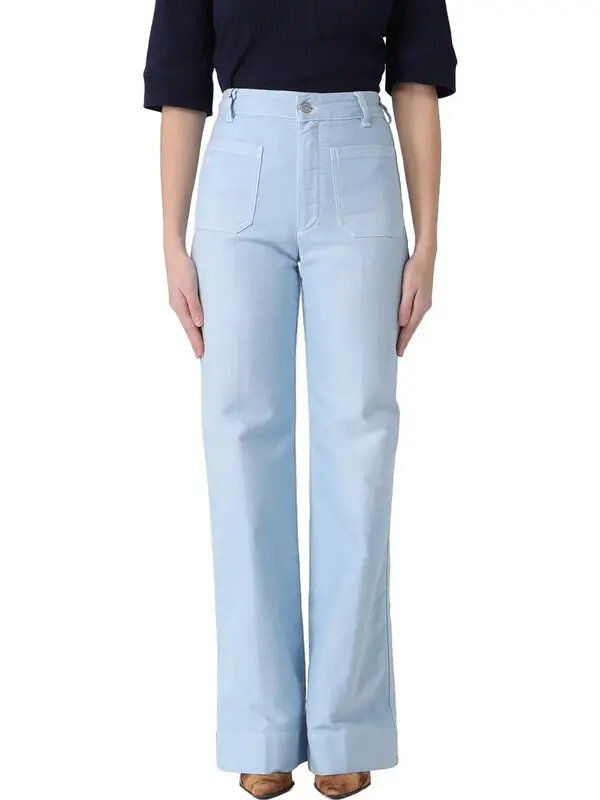 Victoria Beckham Wide Leg Jeans - Blue