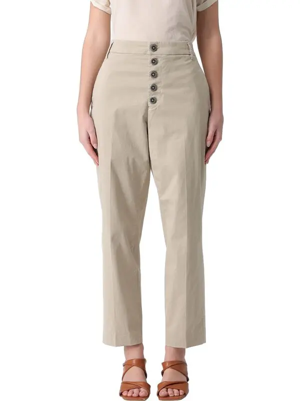 DONDUP Straight Leg Pants - Beige