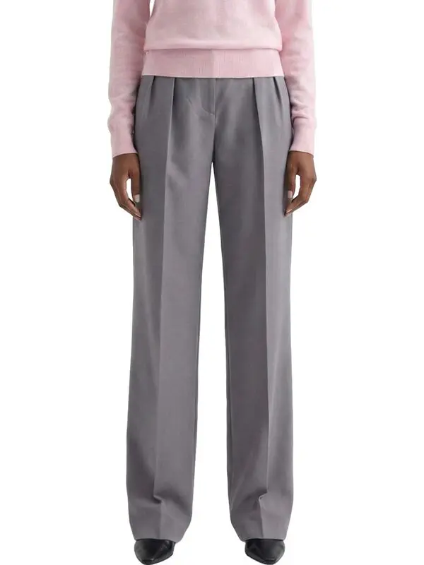 JIL SANDER Wool Trousers - Grey