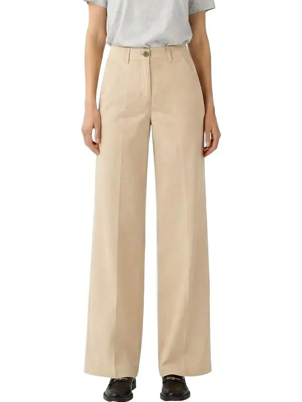 Aspesi Wide Leg Trousers - Beige